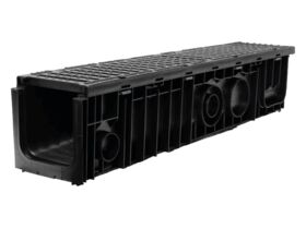 SABdrain 704 Channel with Cast Iron Grate 150mm x 150mm x 1000mm from Reece