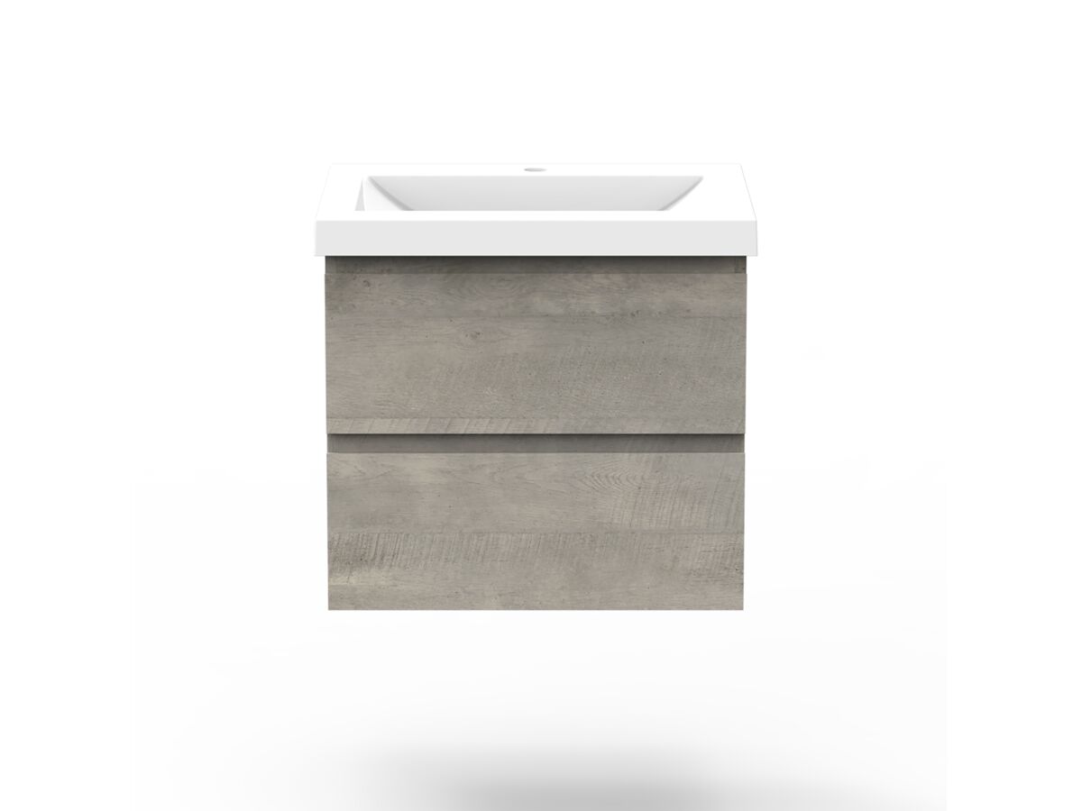 Essentia Slim Wall Hung Vanity Unit Left Hand 1 Draw 1 Door 900 ...