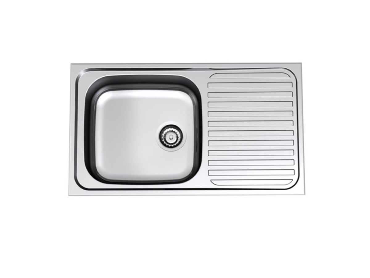 Clark Radiant R100 Single End Bowl Sink No Taphole 820mm from Reece