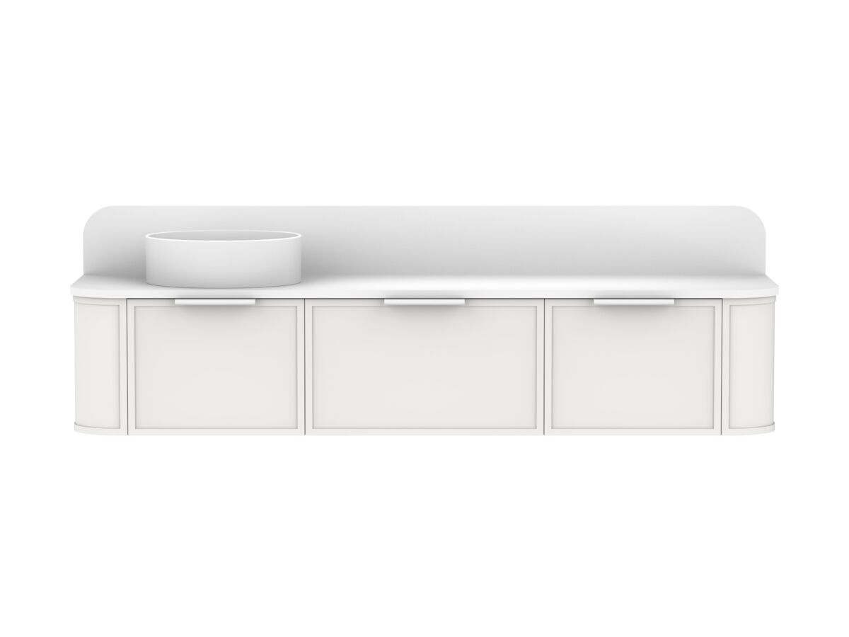 ADP Flo by Alisa & Lysandra All Drawer Wall Hung Vanity Unit Left Bowl ...