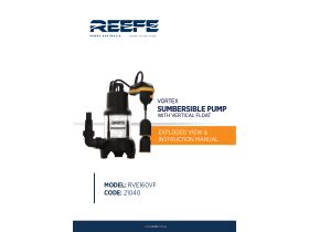 Reefe RVE160VF Sullage Pump with Vertical Float Switch from Reece
