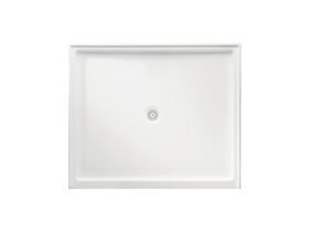 Marbletrend Poly Shower Base 1220mm x 900mm Centre Outlet White from Reece