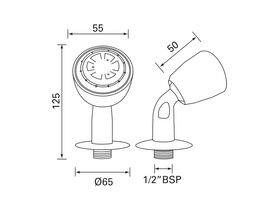 Felton Designer 2 Shower Head Chrome (2 Star) from Reece