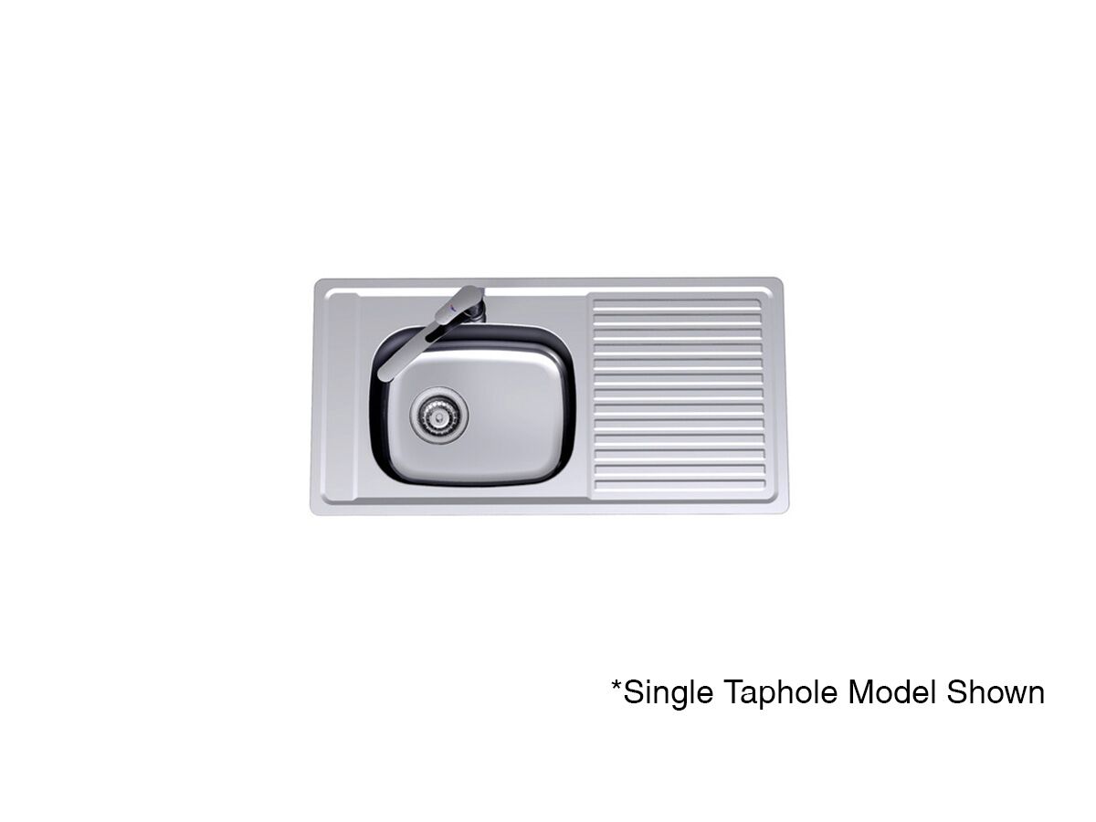 Clark 1003 Flushline 3 Taphole Single Left Hand Bowl 930mm from Reece