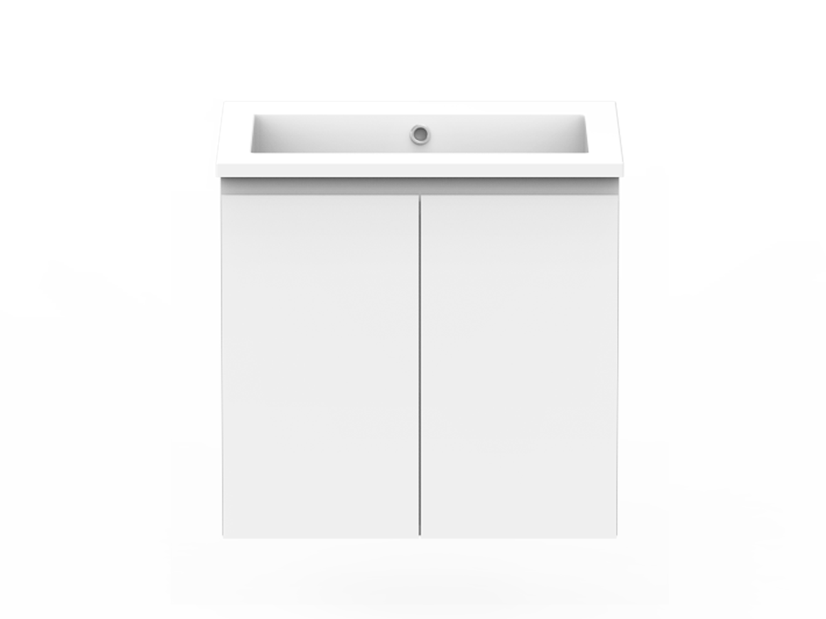 Posh Domaine Conventional 600mm Wall Hung Vanity Cast Marble Top