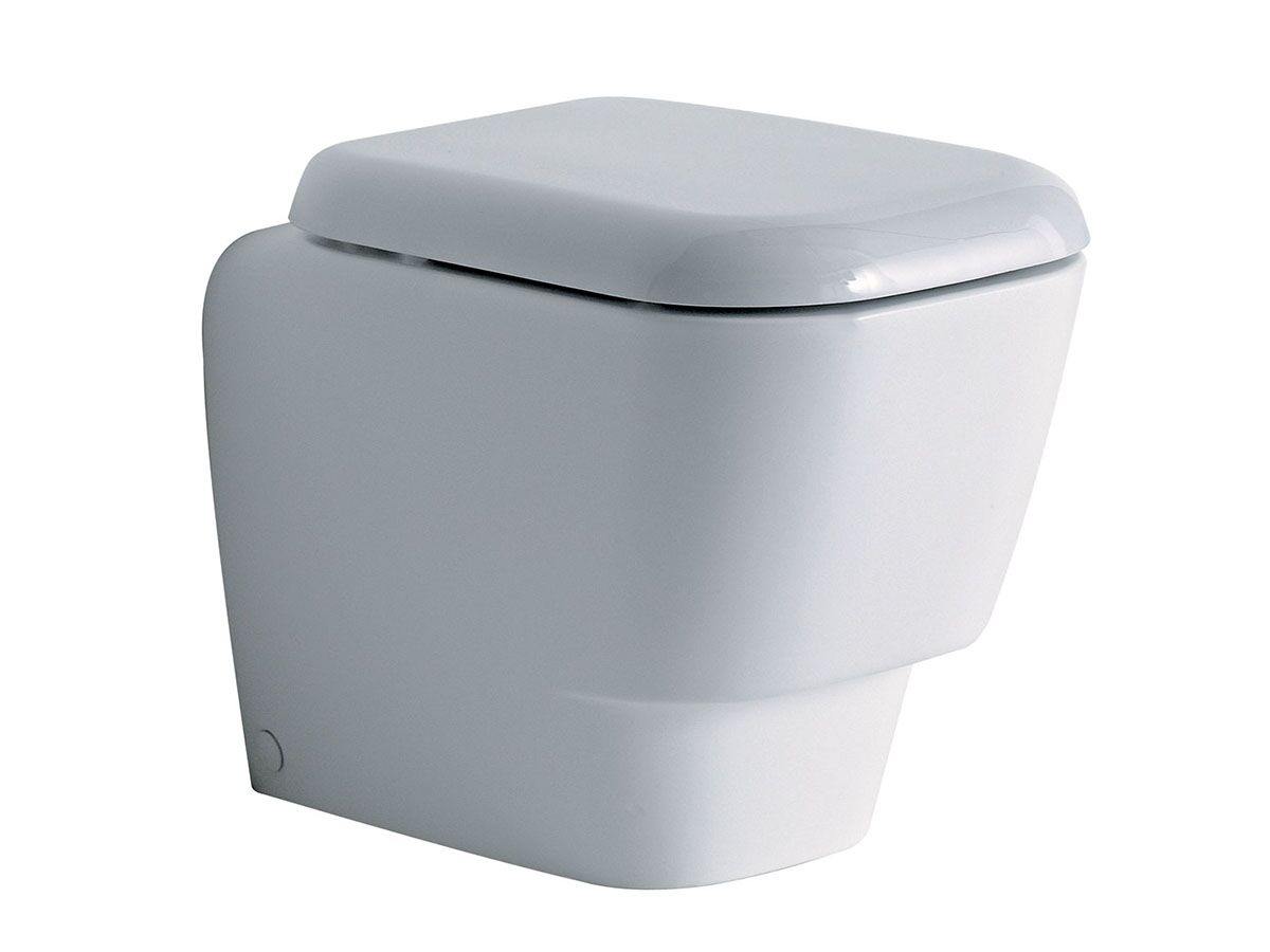Pozzi Ginori Q3 Toilet Pan & Soft Close Seat White/Chrome (3 Star) BTW ...