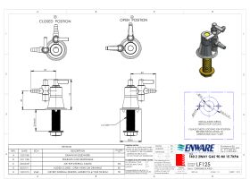 Enware Lab Type 40 2-Way Gas Turret Right Angle from Reece