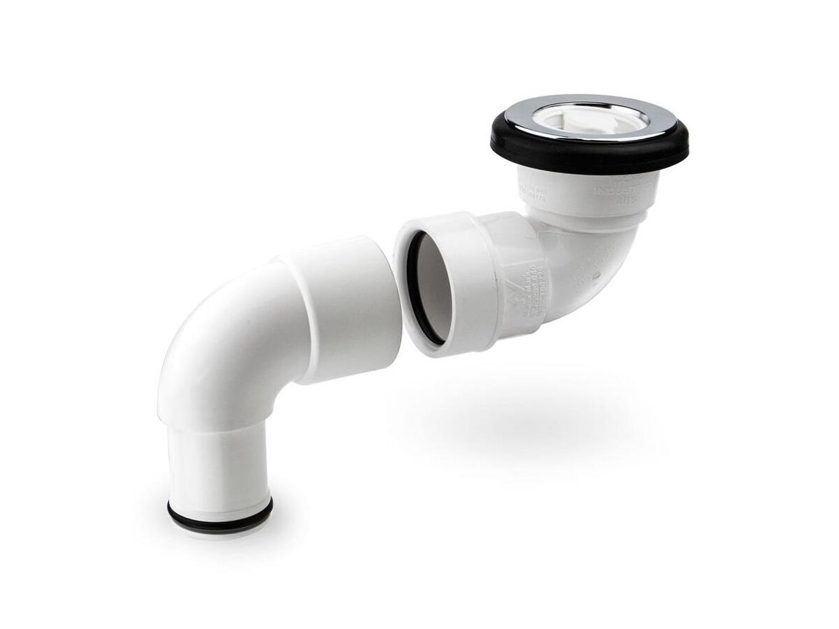 Extendable Plumbdinger with White Waste 40mm from Reece