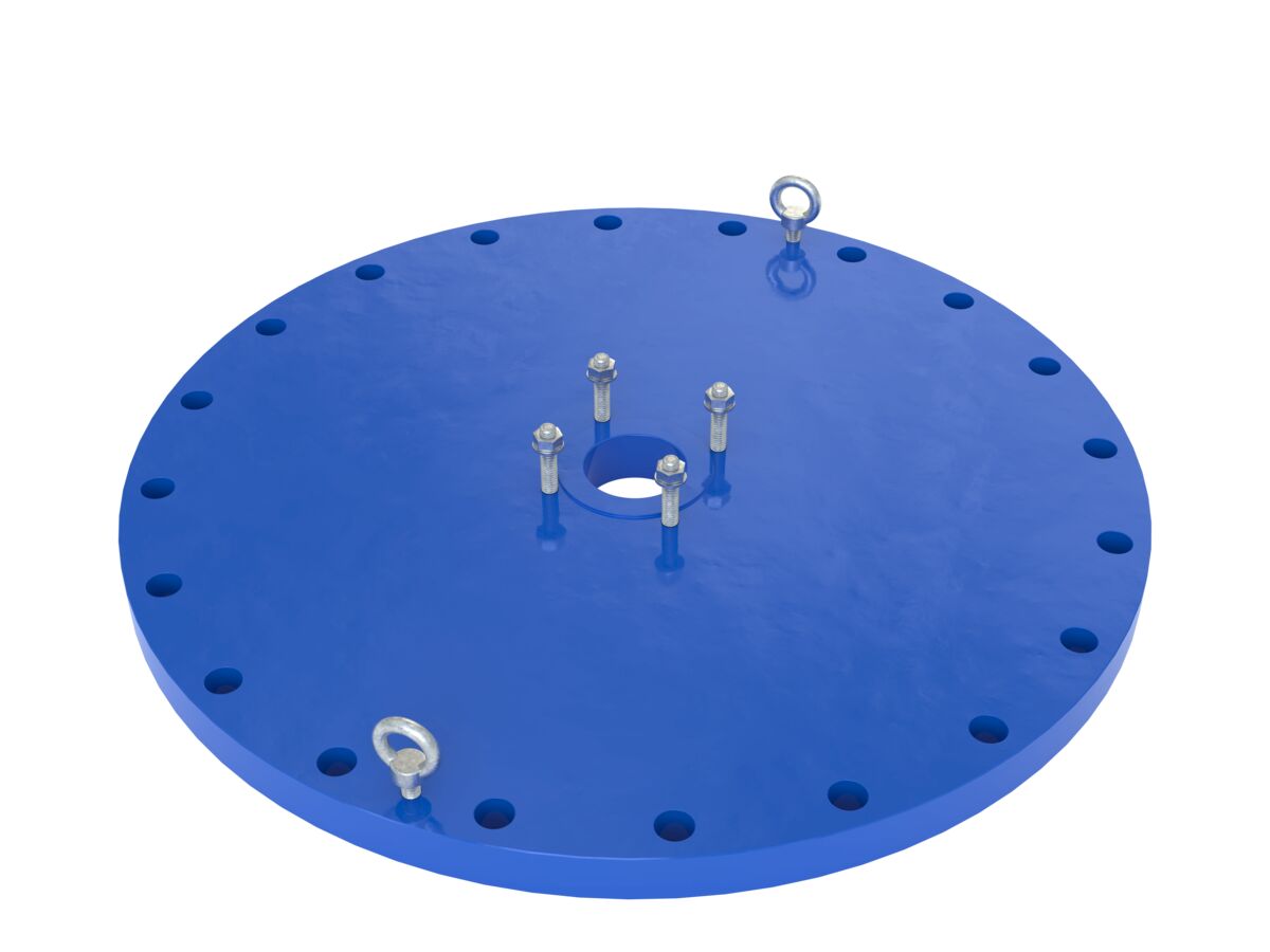 Dimax Mild Steel Offtake Flange PN16 B7 (B5) Fusion Coated DN 750mm x ...