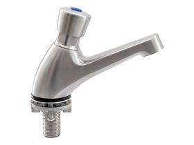 3Monkeez Guardian Stainless Steel Push Button Pillar Tap 6 Second Timed ...