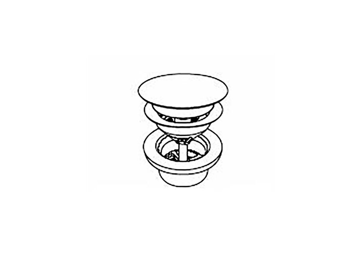 Caroma Vandal Proof Waste & Plug 32/40mm Chrome from Reece