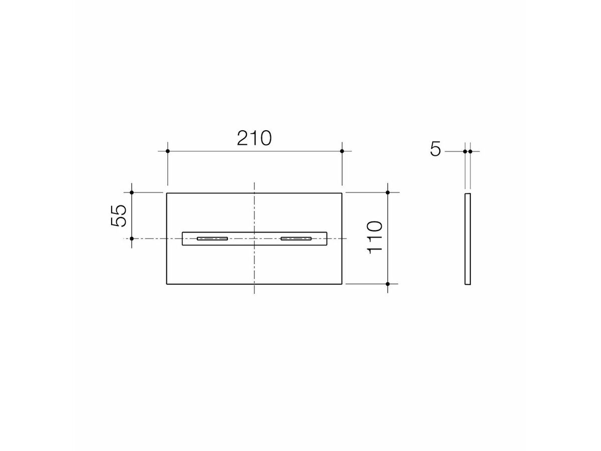 Caroma Smart Command Invisi2 Electronic Button Installation kit Chrome ...