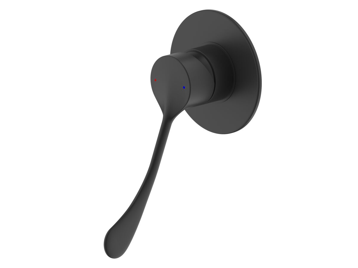 Posh Solus Shower Mixer with Extended Lever 150mm Matte Black from Reece