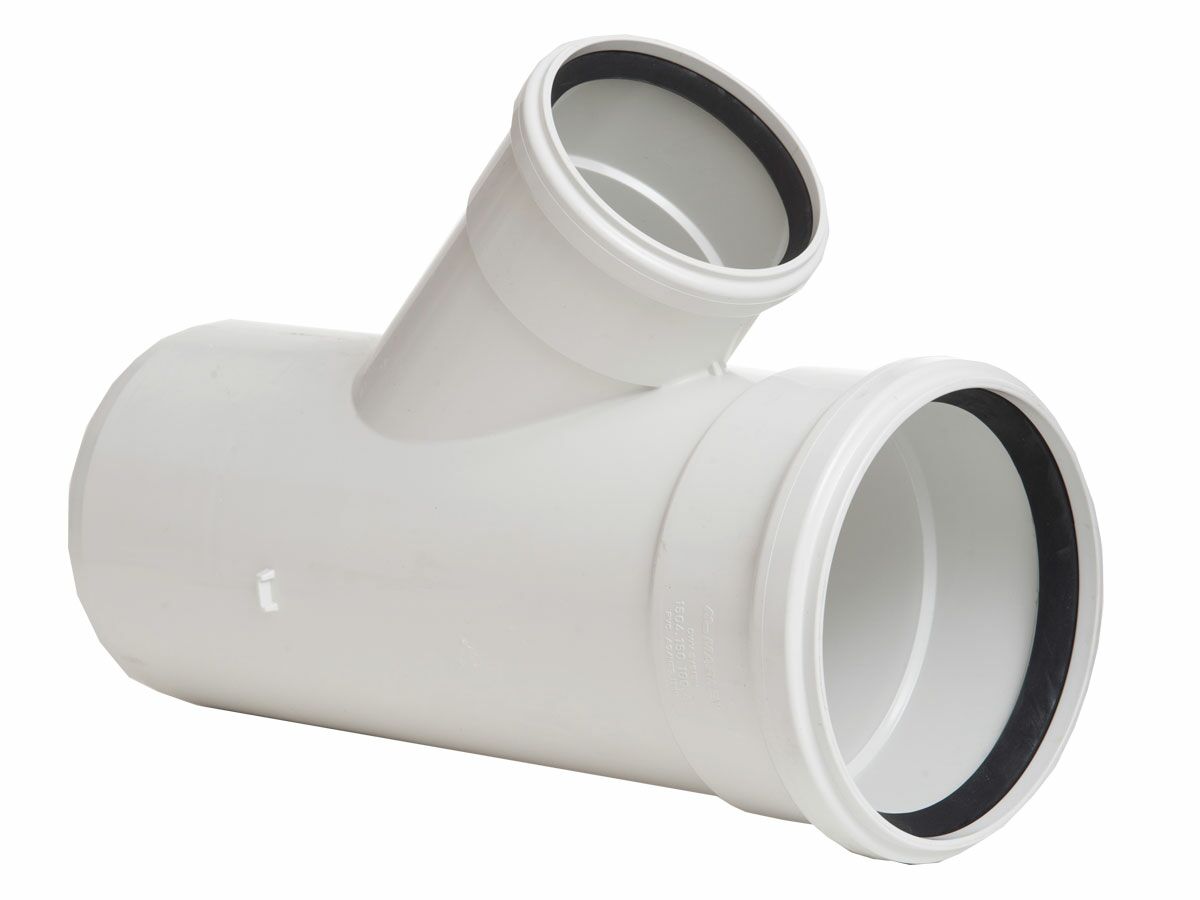 DWV RRJ Reducing Junction 150mm x 100mm x 45 Degree from Reece