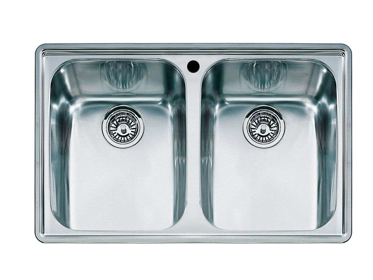 Franke Harmony Double Bowl Sink DRX620 860mm (Reece Pack) Stainless ...