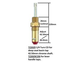 EasyTap 1/4 Ceramic Disc Deep Seated 42-47mm Spindle Chrome from Reece