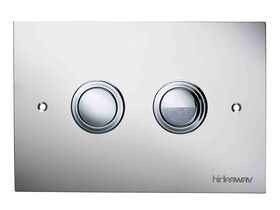 Hideaway Pneumatic or Undercounter Access Button & Plate Chrome from Reece