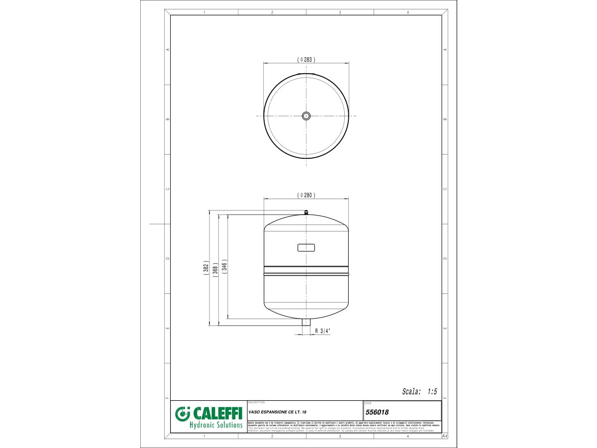 Caleffi Expansion Tank 18L from Reece