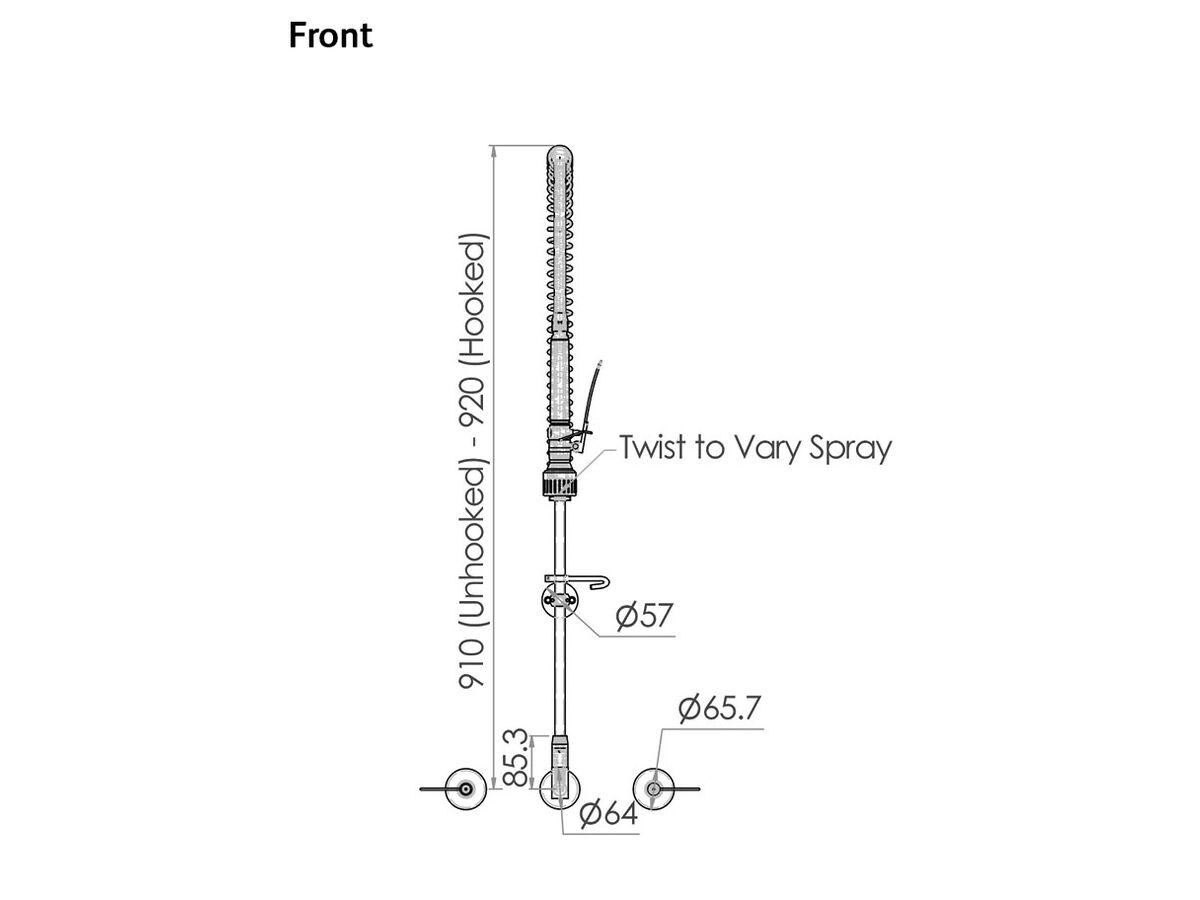 3Monkeez Concealed Wall Pre Rinse Unit (6 Star) from Reece
