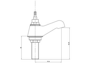 Standard Pillar Taps Less Handle & Button Chrome (3 Star) Lead Free ...