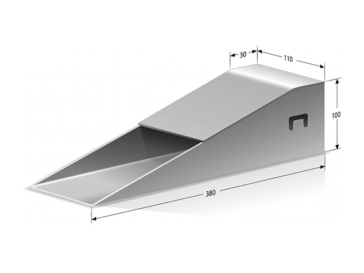 Galvanised Stormwater Kerb Adaptor Long Low Back 90/100mm from Reece