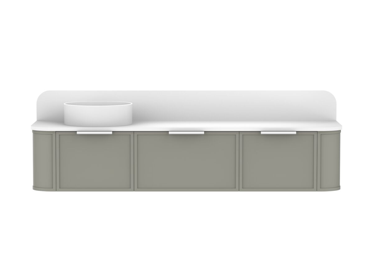 ADP Flo by Alisa & Lysandra All Drawer Wall Hung Vanity Unit Left Bowl ...