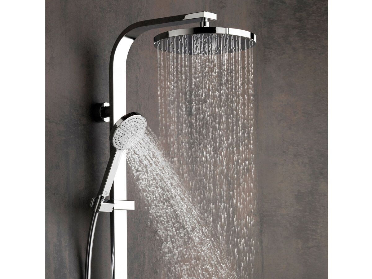 Nikles Pure Twin Shower 105 Handpiece-Techno 250 Chrome (3 Star) from Reece