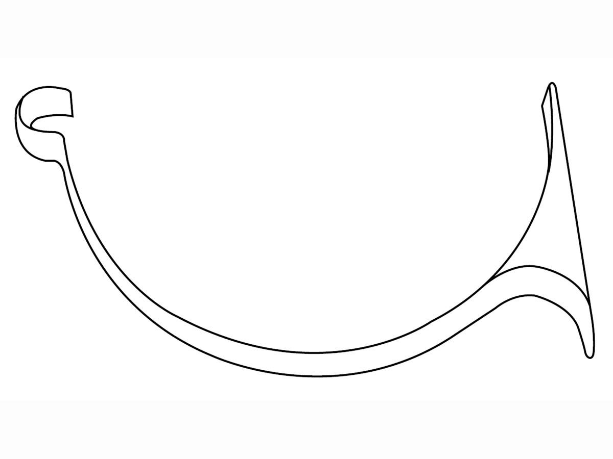 Half Round External Bracket Shale Grey from Reece