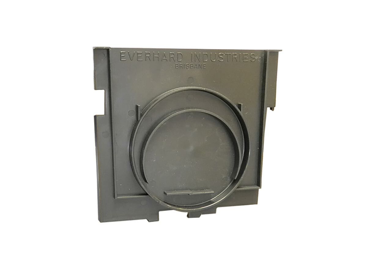 Everhard Channel End Cap Black 125mm from Reece