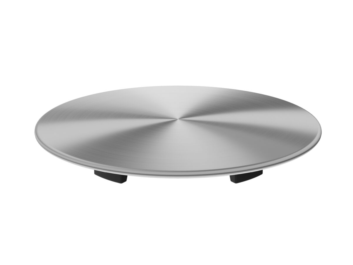 Memo Waste Cover Brushed Stainless Steel from Reece