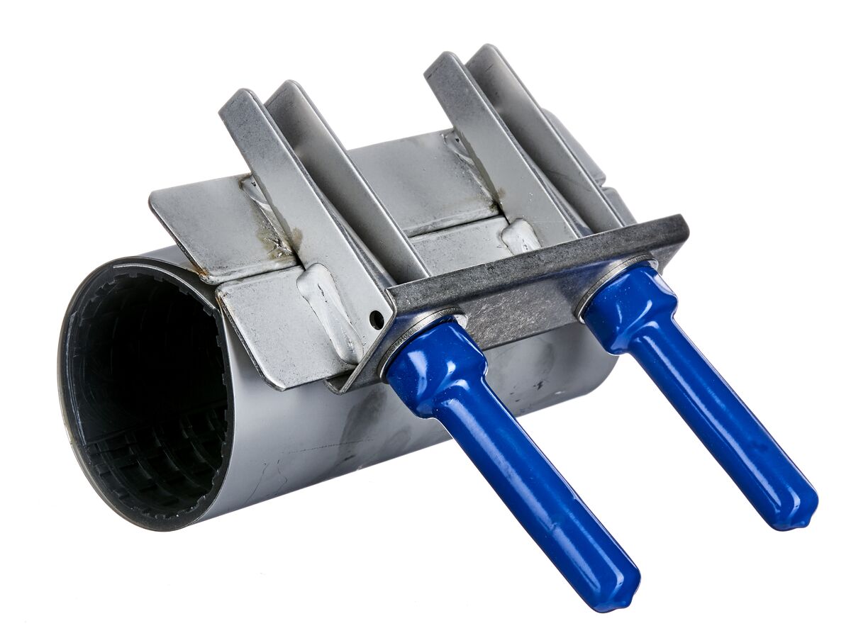 Stainless Steel Clamp 2 Bolt (76-83) PN16 65X150L from Reece