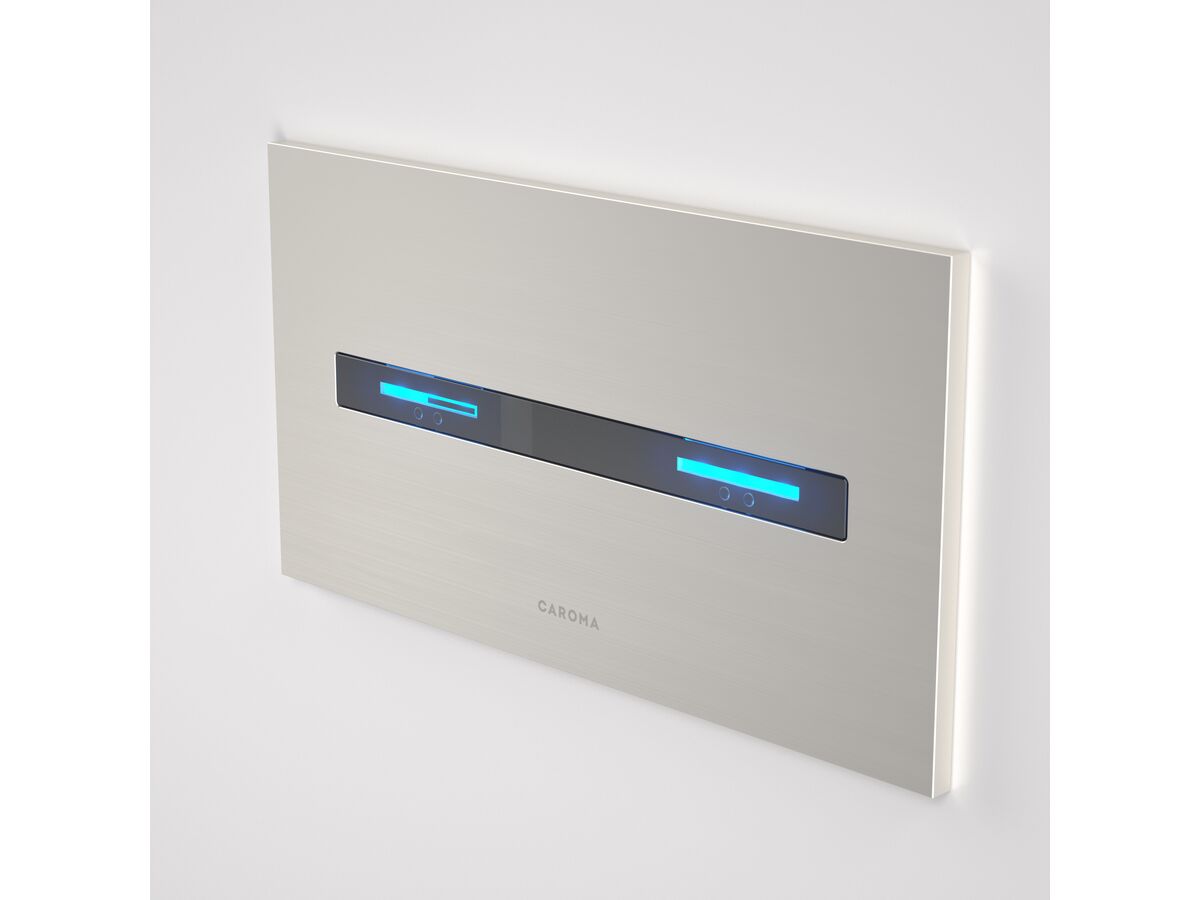 Caroma Smart Command Invisi II Panel Brushed Nickel from Reece
