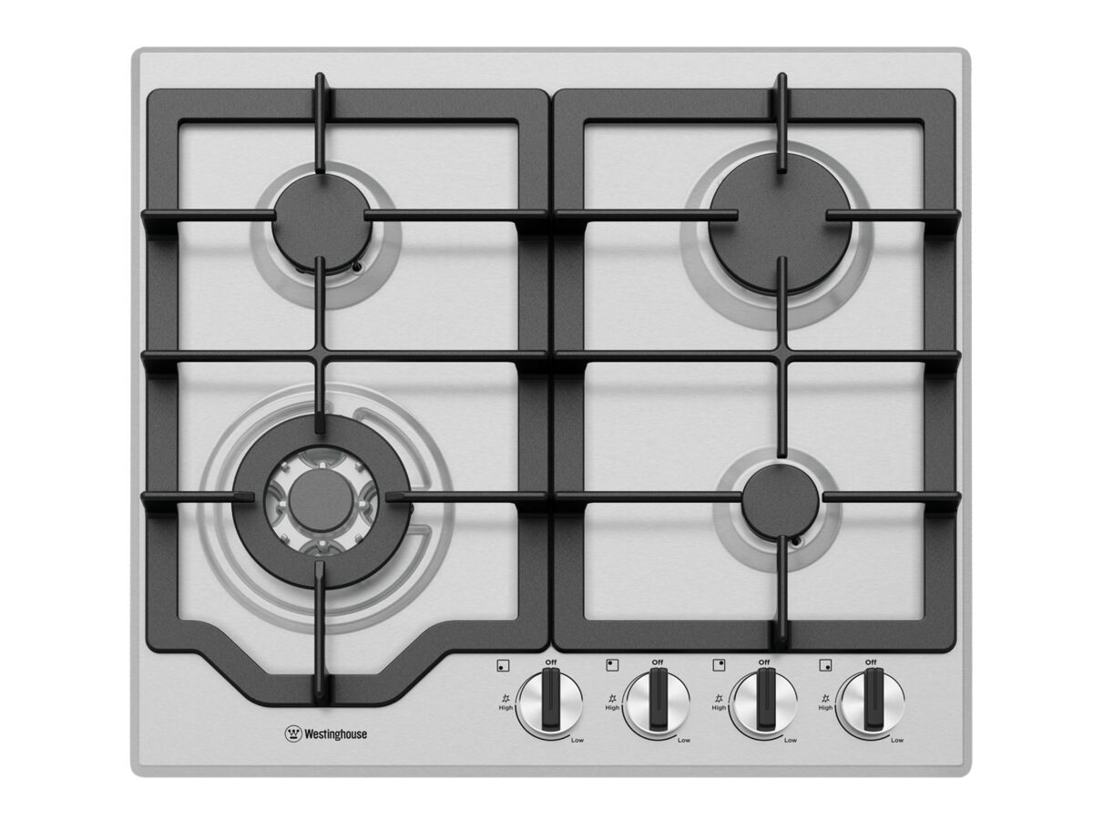 Westinghouse WHG644SC 60cm Gas Cooktop 4 Burner from Reece