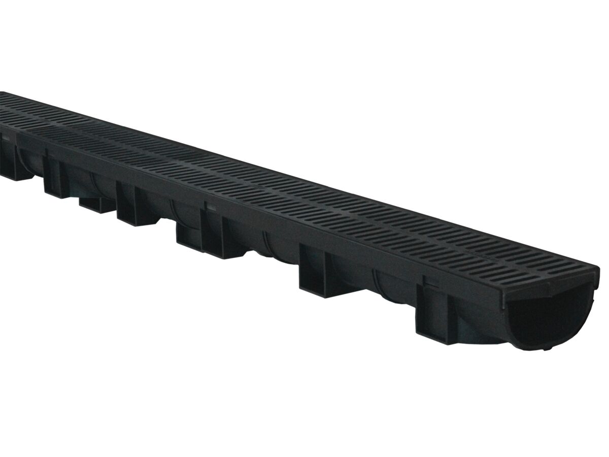 Easydrain Compact Channel with Polymer Grate 3mtr from Reece