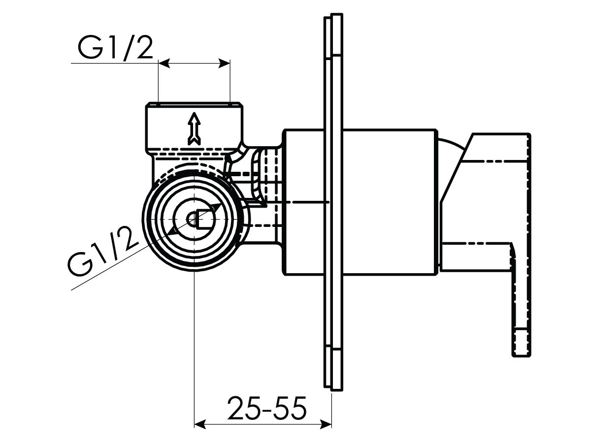 Teknobili Loop Shower Mixer Tap Chrome from Reece