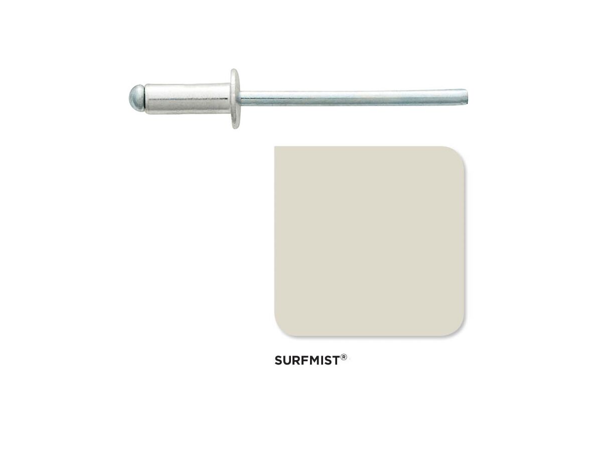 4-3 Open Rivet (Aluminium/Steel) Dome Head Surfmist from Reece