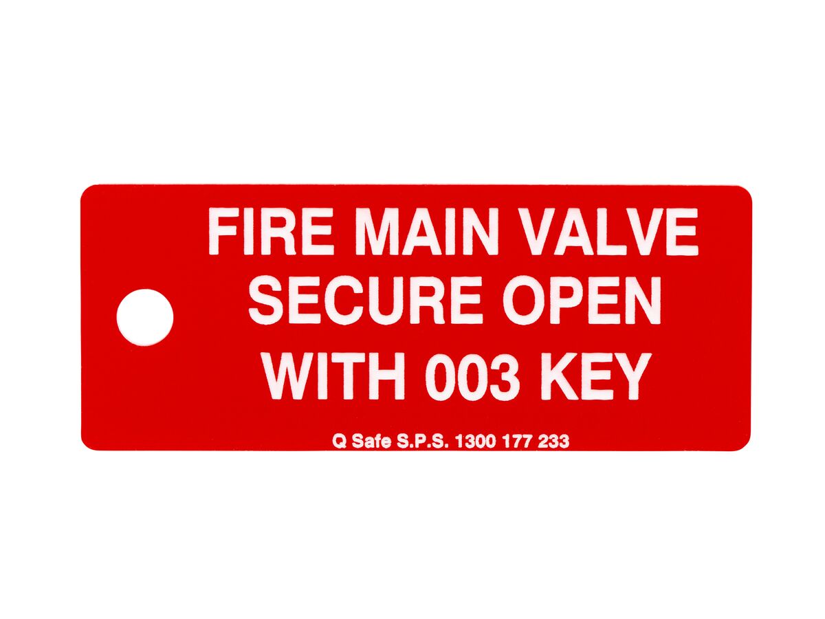 Fire Main Valve Secure Open 003 Plastic from Reece