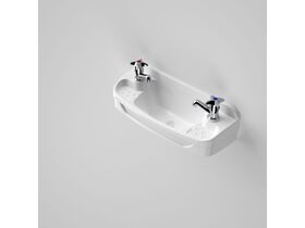Caroma Valette Hand Basin with 40mm Waste White from Reece