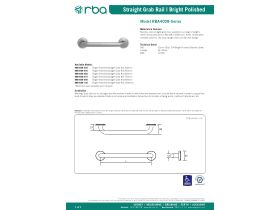 RBA Straight Rail 1000mm Stainless Steel Polished from Reece