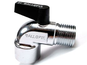 Ballofix Miniball Valve Male/Female Elbow 15mm x 15mm from Reece