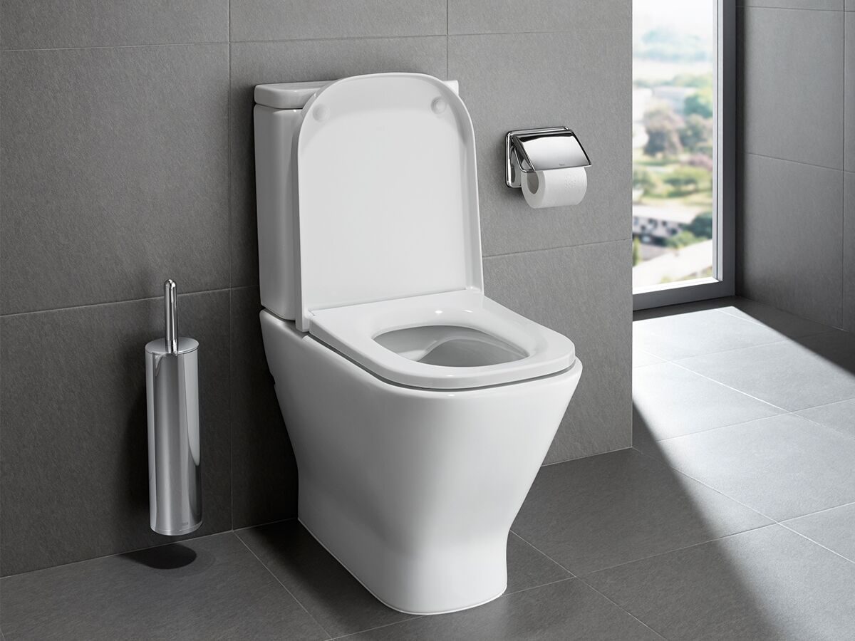 Soft Close Toilet Seat Signature Aztec Close Coupled Toilet With Push ...