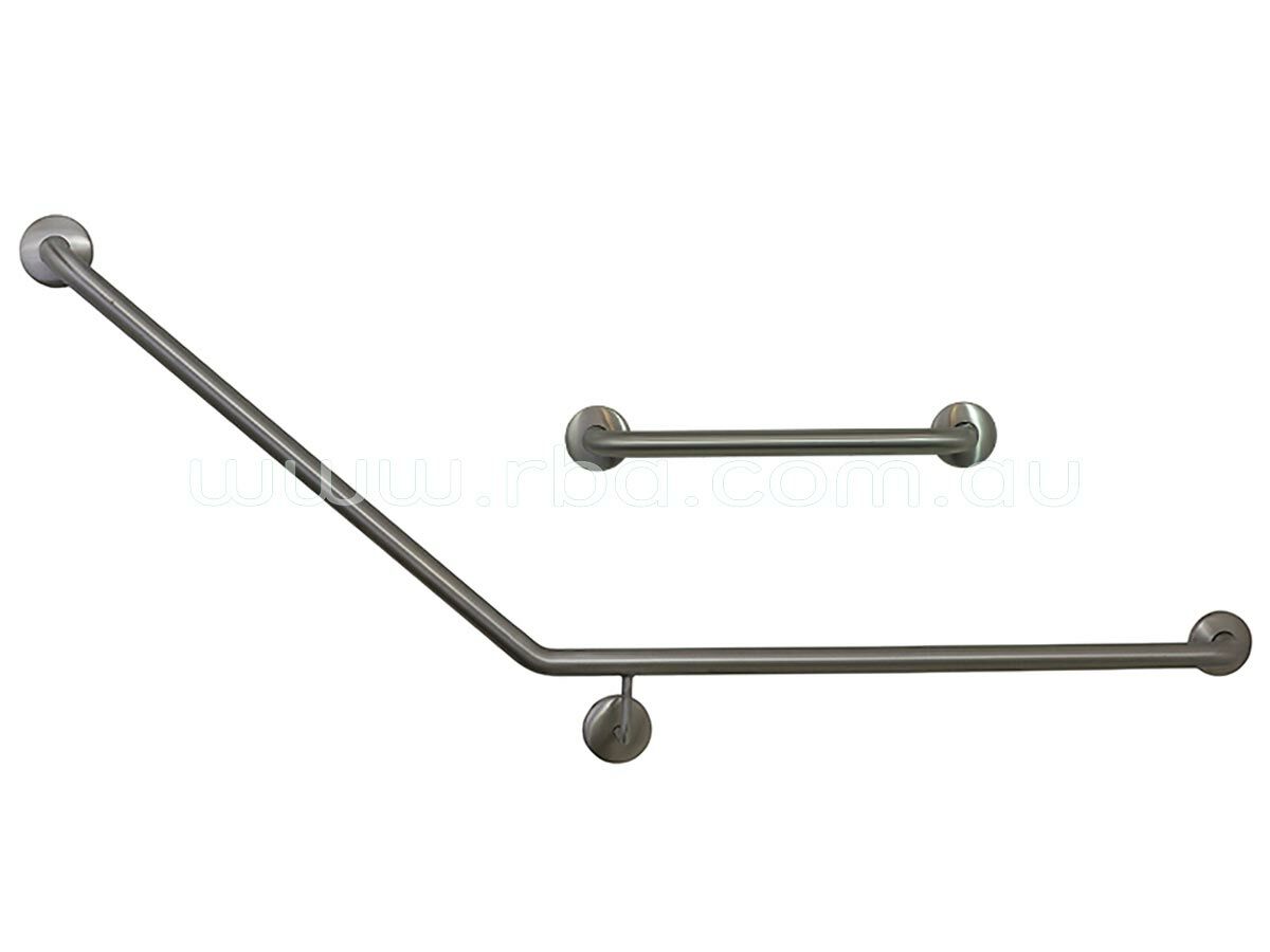 RBA Grab Rail Kit 40 Degree Right Hand 850 x 700 + 450mm Stainless ...