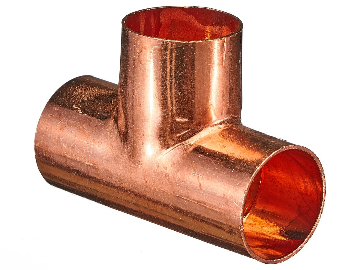 Ardent Copper Tee 1 1/4" ID Bag of of 1 from Reece