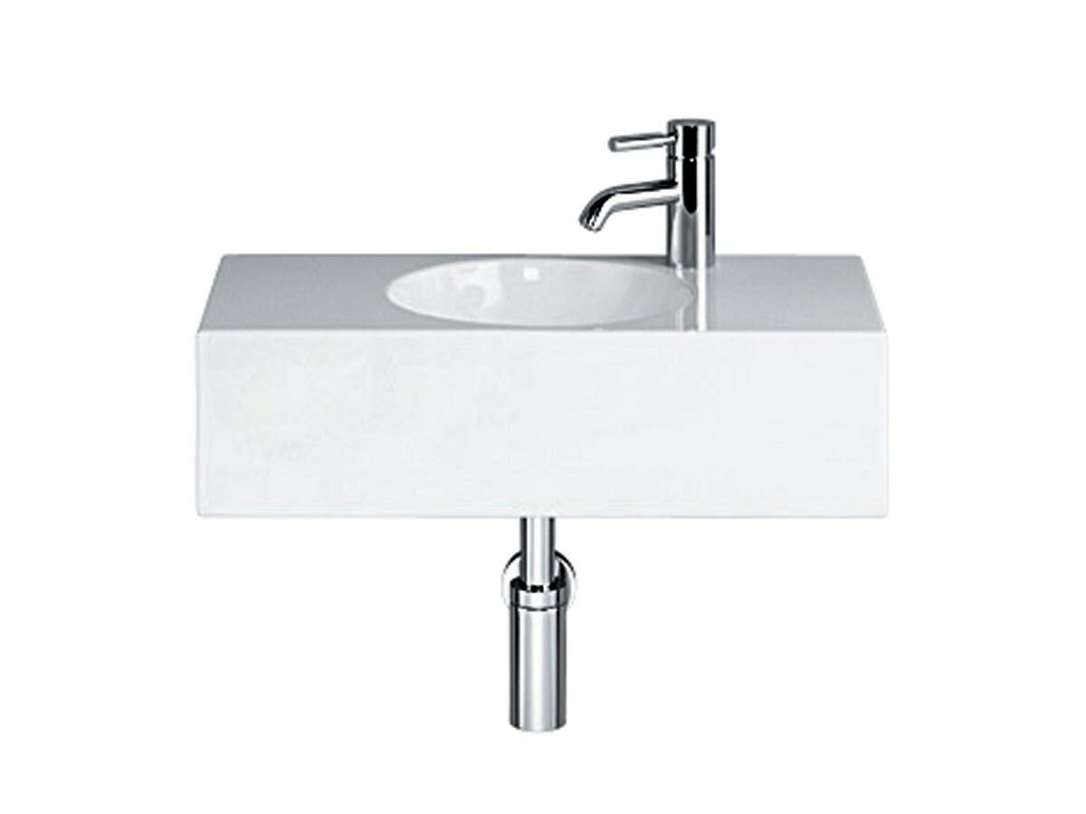ALAPE White Wall Basin WT7 600mm with Fixing Set 1 Taphole WhiteWT7 ...