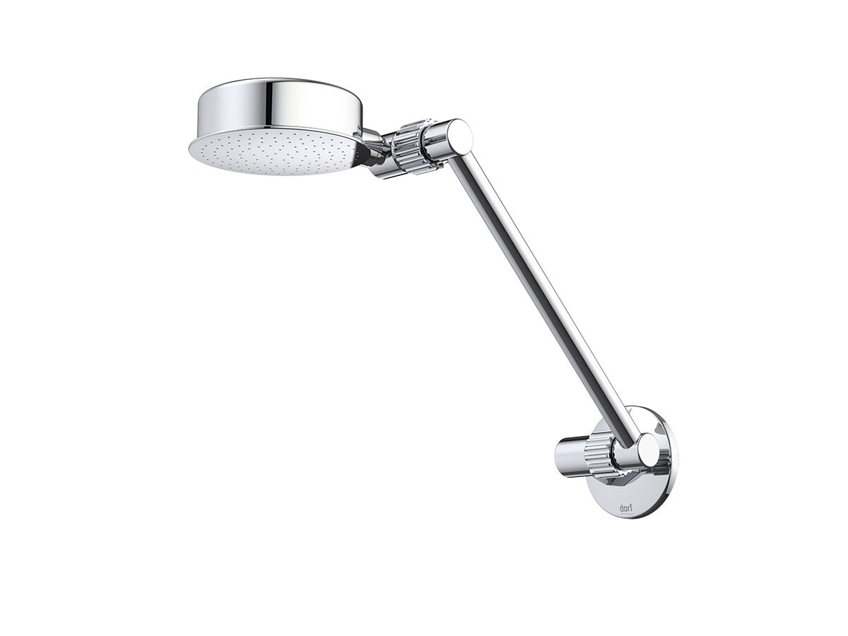 Dorf Stayfast Adjustable Wall Shower Chrome (3 Star) from Reece