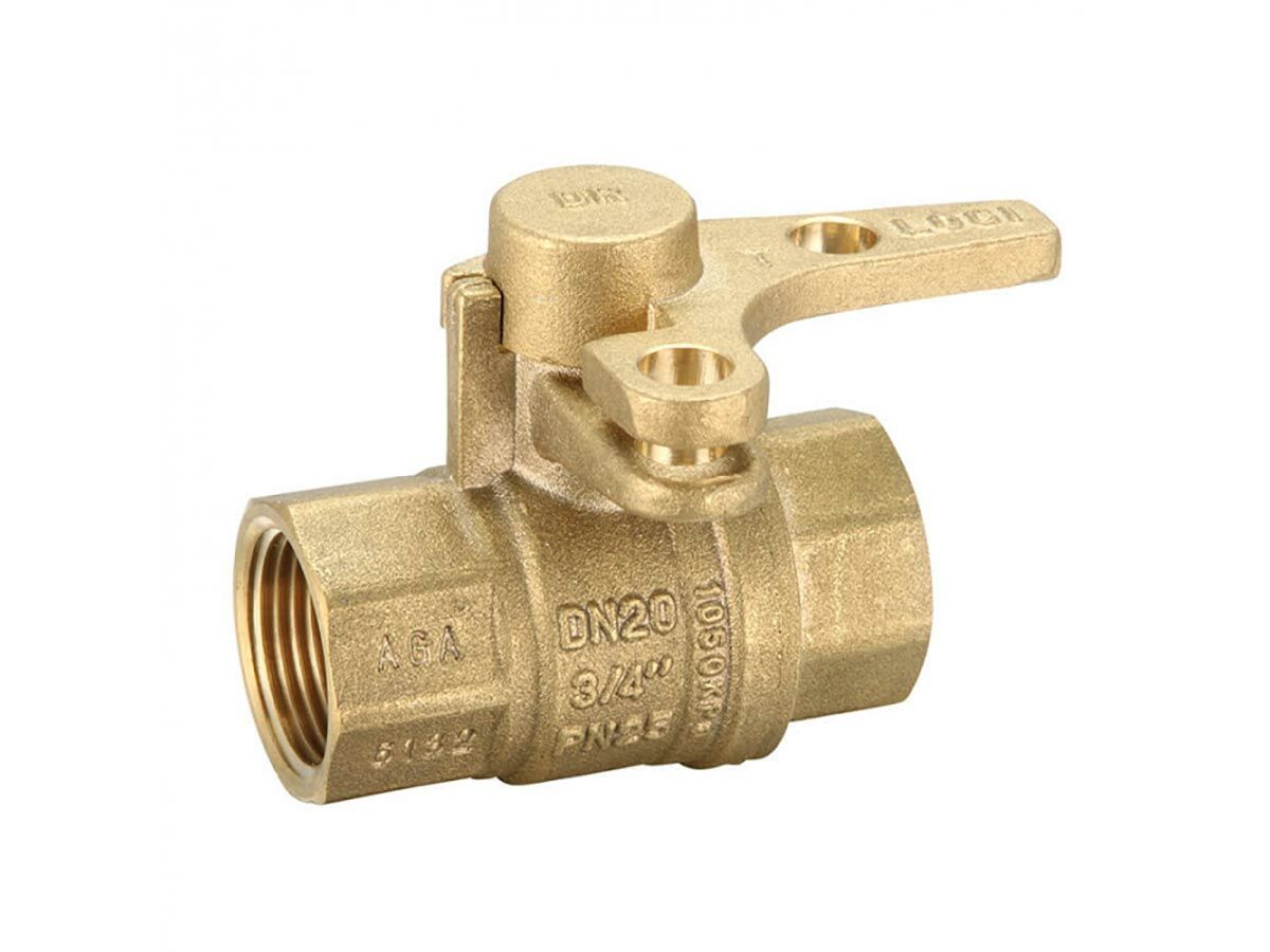 Ball Valve Female & Female Dual Approved Brass (Lockable) Lever Handle ...