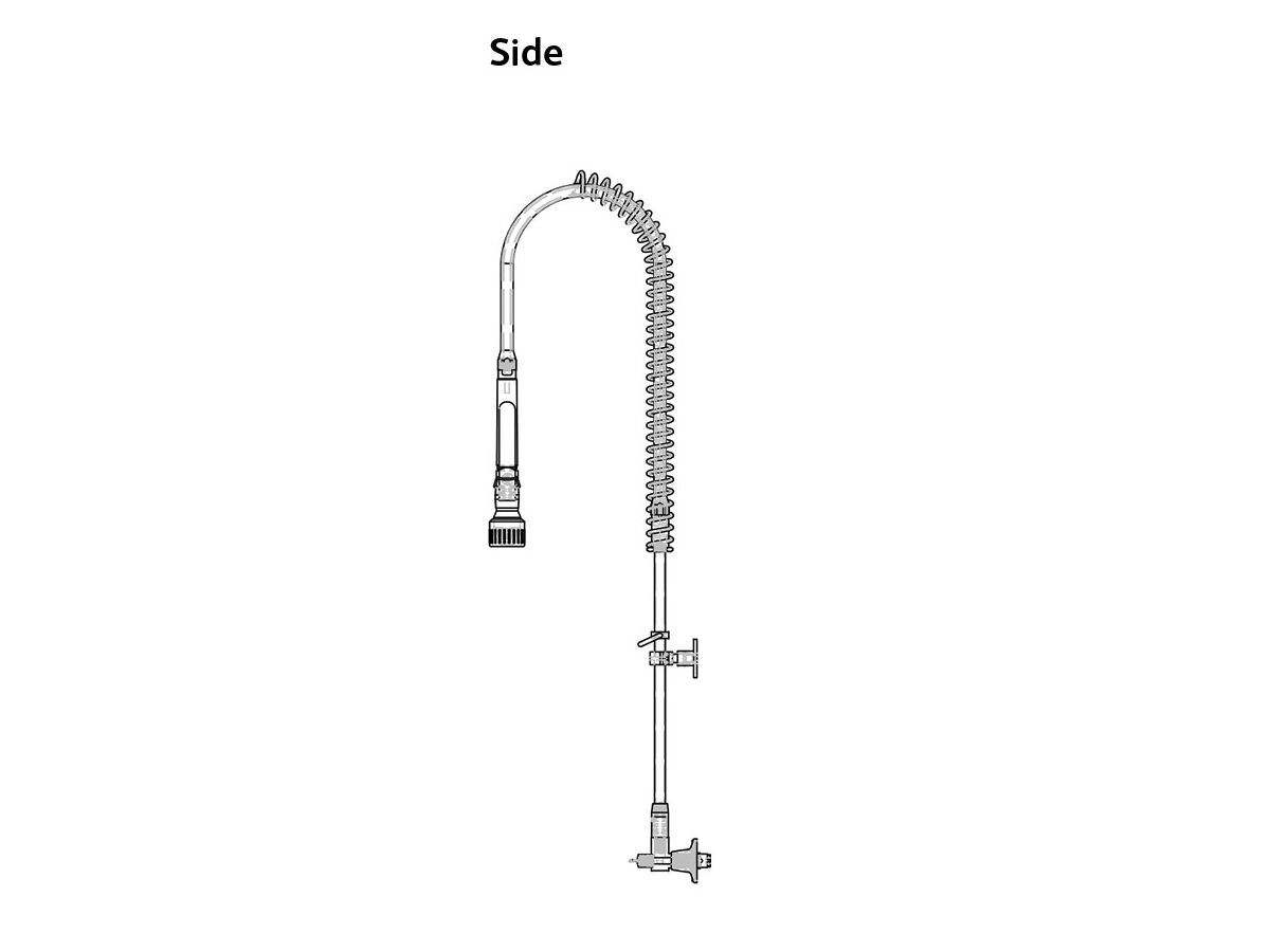 3Monkeez Concealed Wall Pre Rinse Unit (6 Star) from Reece