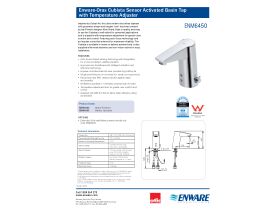 Enware Cubista Sensor Tap Mains Power with Temperature Adjuster (6 Star ...