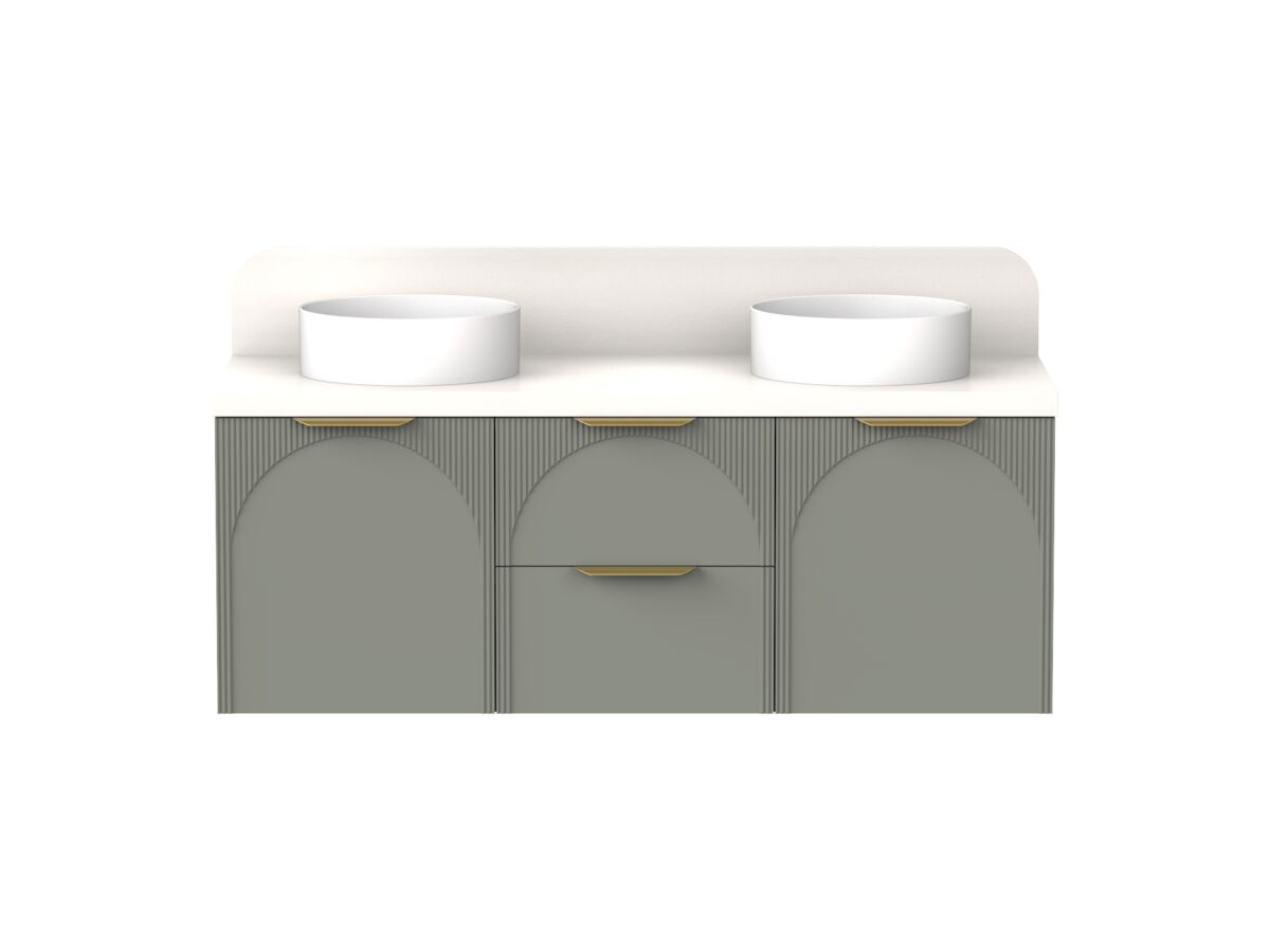ADP Archie by Alisa & Lysandra Door/Drawer Wall Hung Vanity Unit Double ...