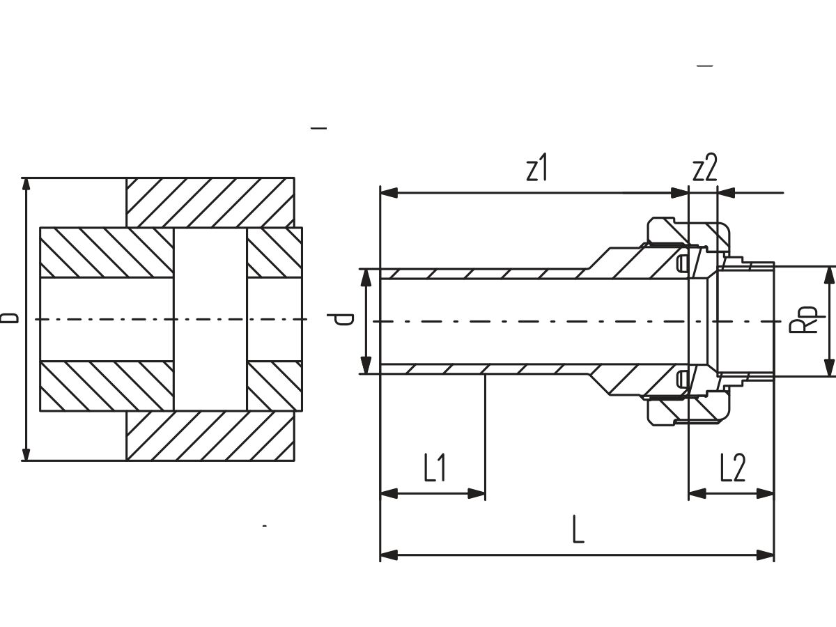 Cool-Fit 2.0 Insulated Union Adaptor Stainless Steel 40mm x 32mm Female ...